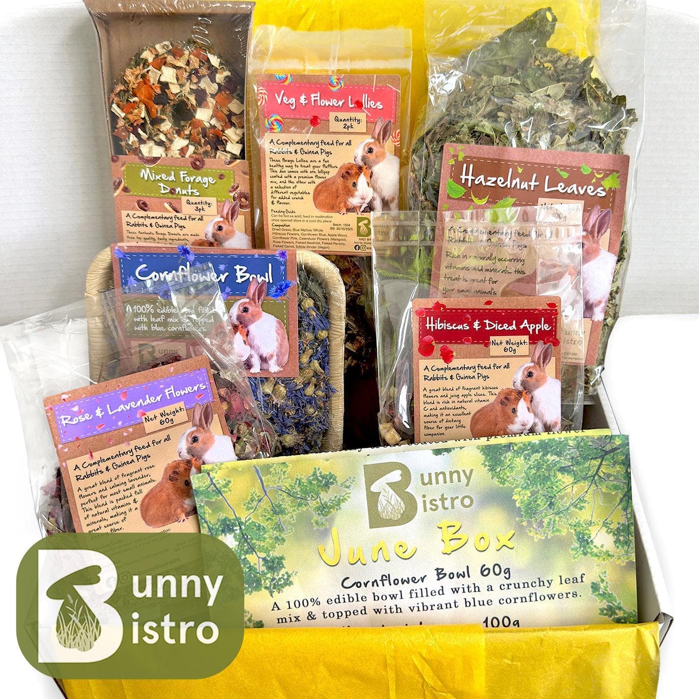 Selection Of Natural Rabbit Treats – Bunny Bistro